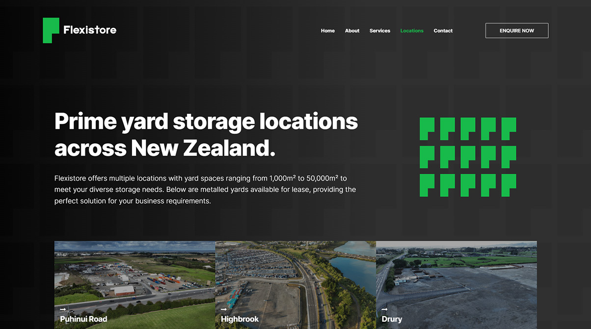 Flexistore - Secure and flexible yard storage solutions.